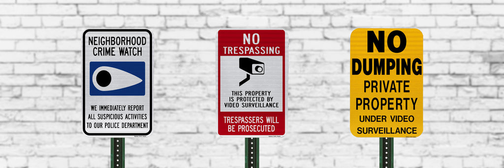 Security and Surveillance Signs | Highway Traffic Supply