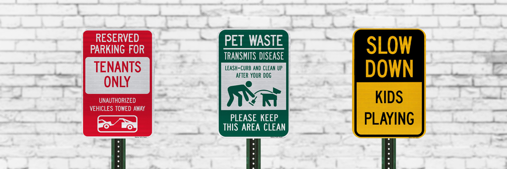Property Management and Commercial Signs | Highway Traffic Supply