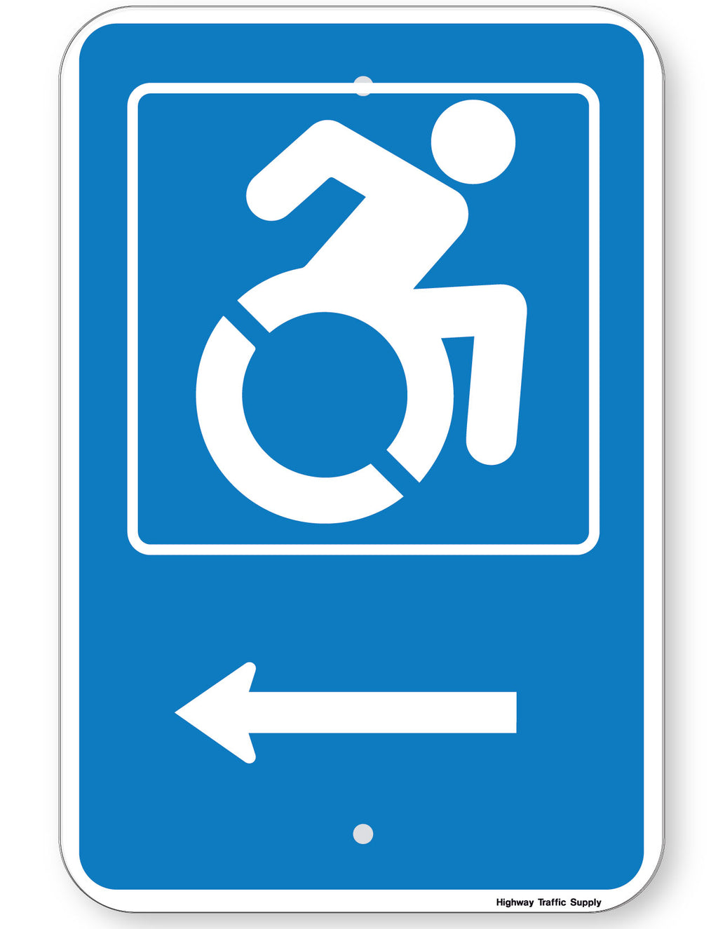 Handicapped Symbol Left Arrow | ADA Signs | Highway Traffic Supply