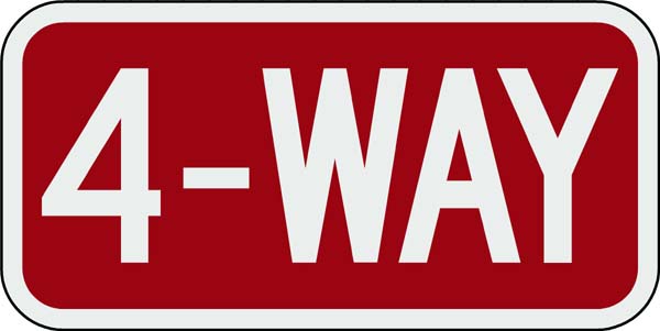 4-Way Sign | Highway Traffic Supply