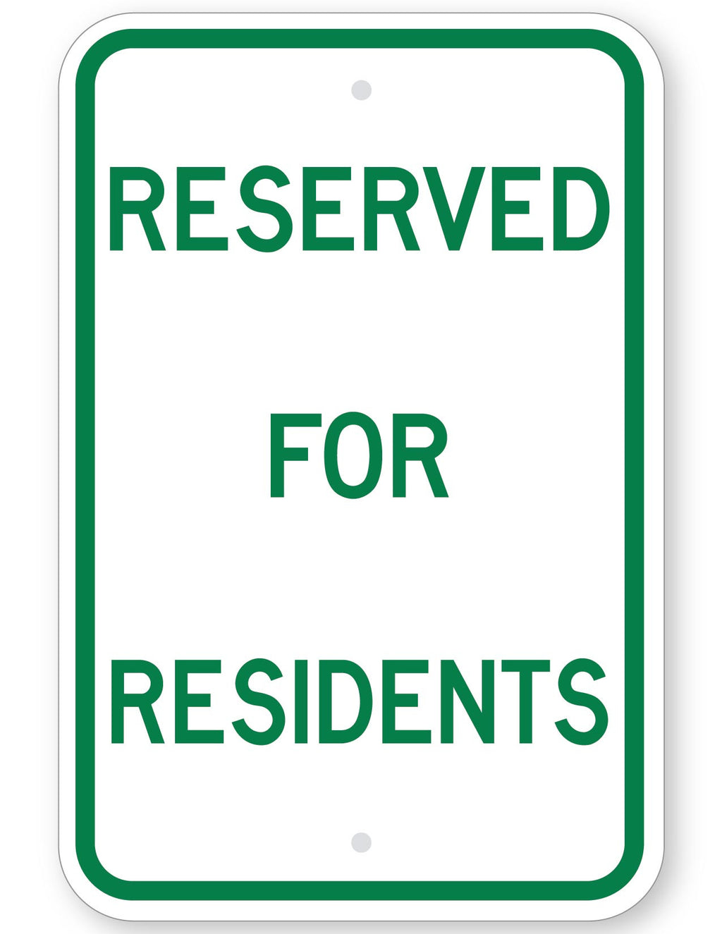 Reserved For Residents Sign | Highway Traffic Supply