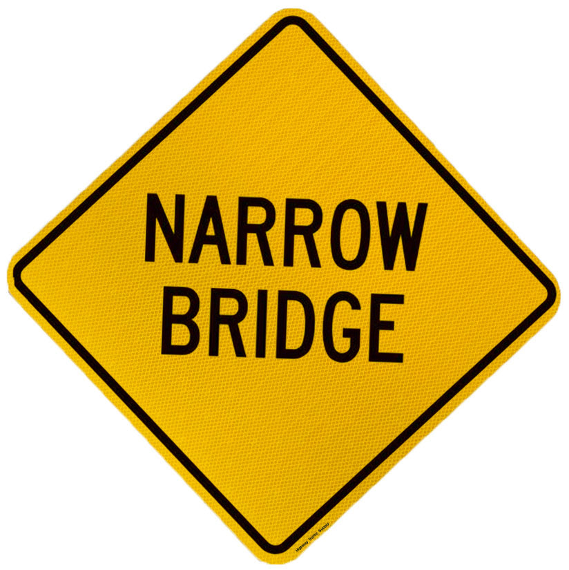 W5-2 Narrow Bridge | Warning Signs | Highway Traffic Supply